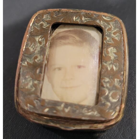 Accents | Vintage Music Box Picture Photo Keychain Frame Ephemera ...